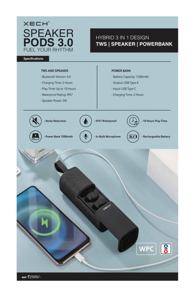 Xech Speaker Pods - Adminneeds